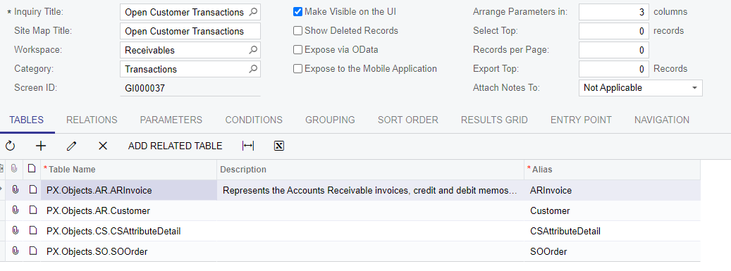 Gi With 2 Or More Different Values • Acumatica Generic Inquiries And Pivot Tables • Acumatica User