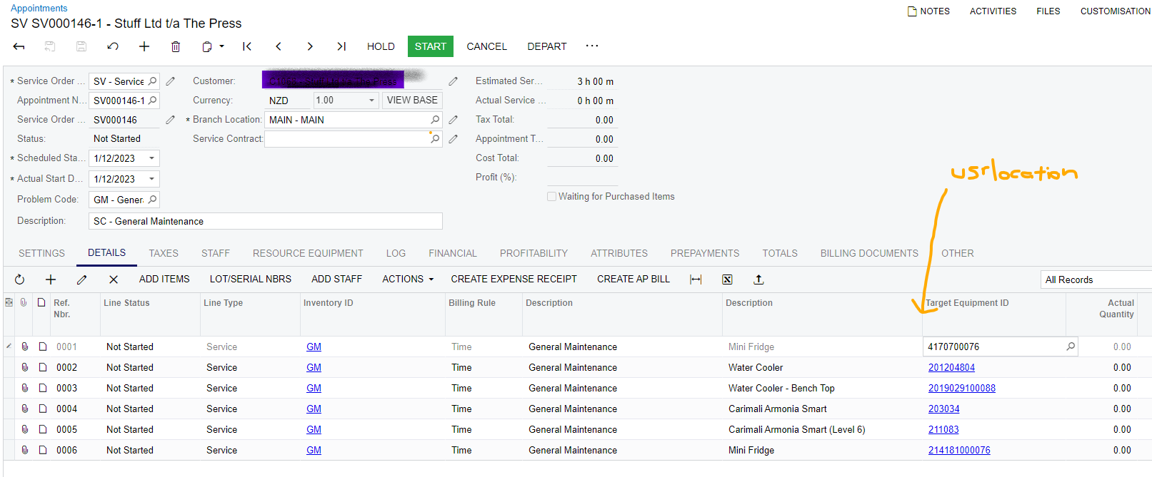 Adding Custom Field To Appointments Screen • Acumatica Generic